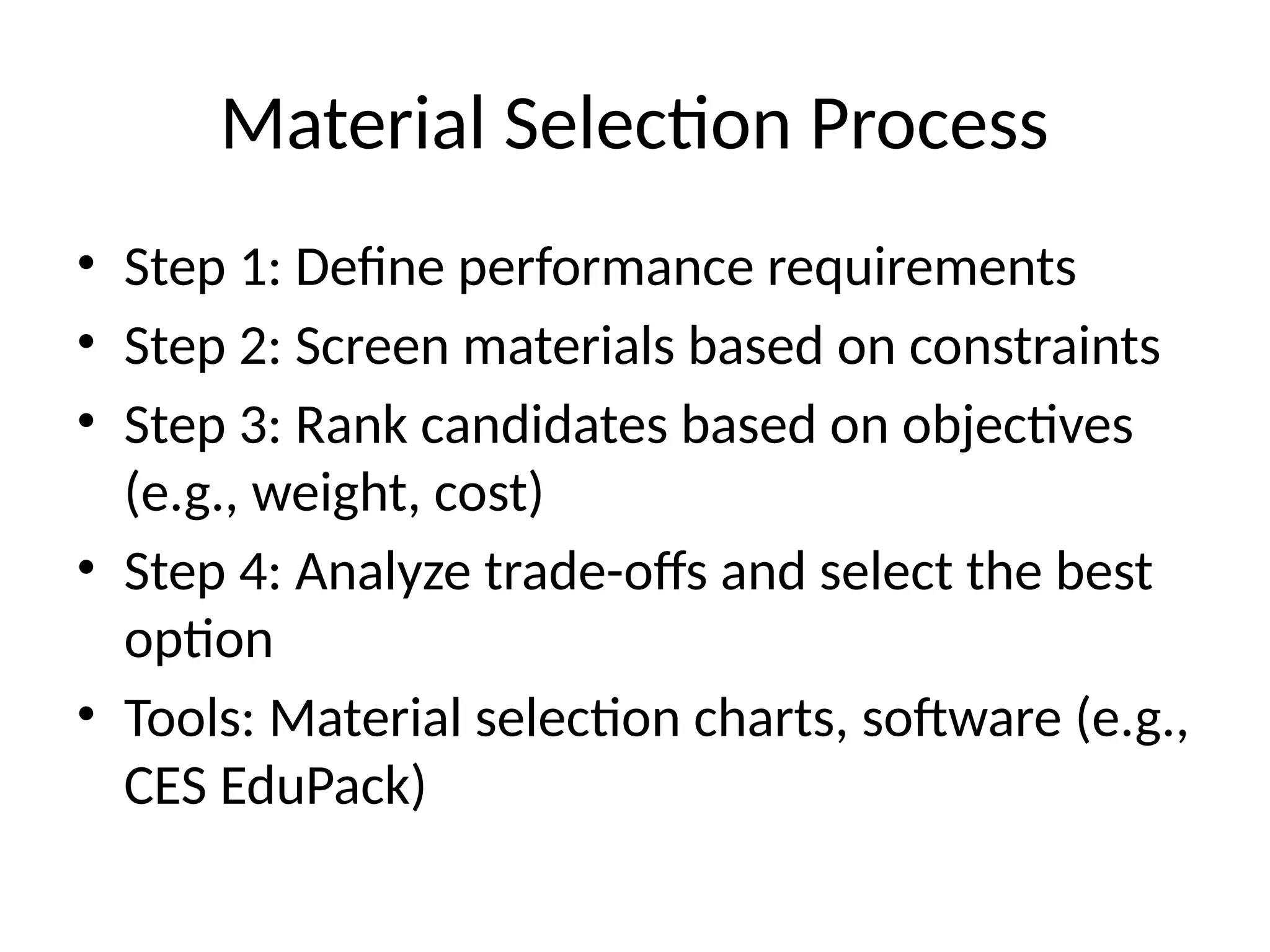 Material_Selection_Presentation.pptxrerr | PPTX