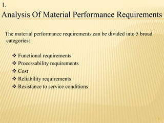 Material Selection | PPTX