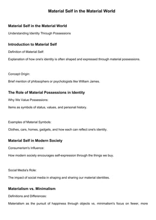 Material_Self_power point presentation documents | PDF | Free Download