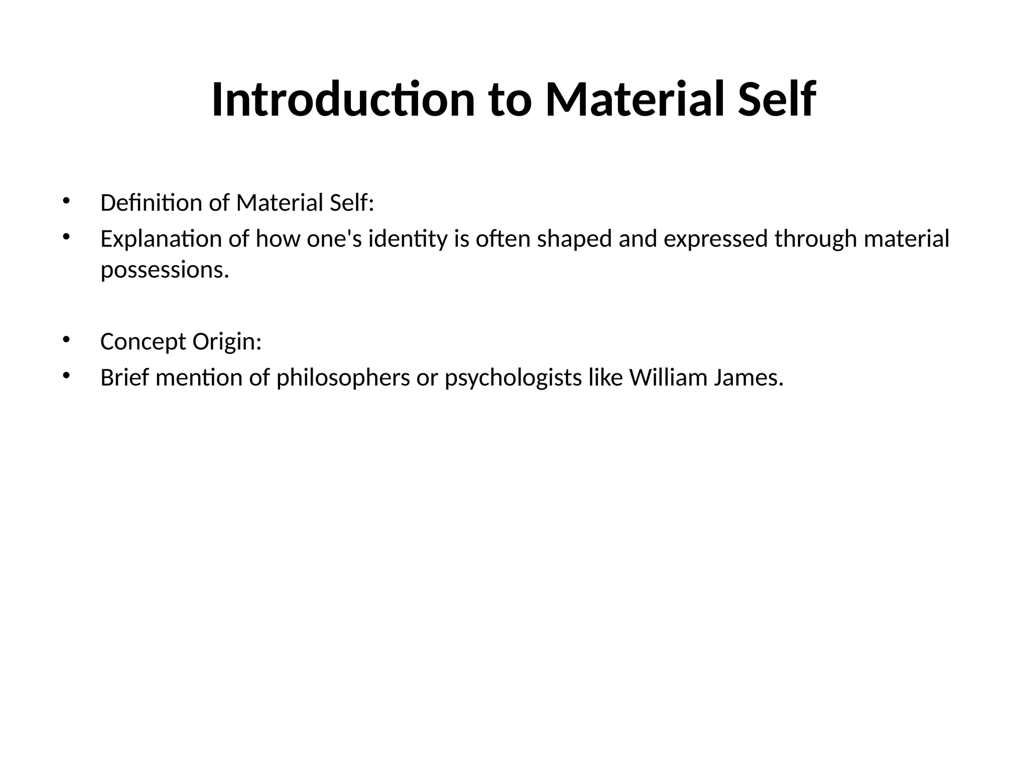 Material_Self_ By William James Power point presentation | PPTX