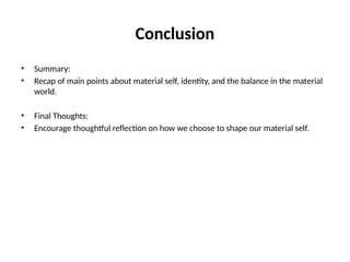 Material_Self_powerpoint presentation documents | PPT