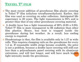 Materials for construction of green houses | PDF