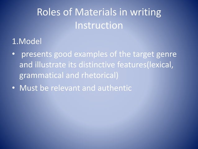 Materials for developing writing skills | PPTX