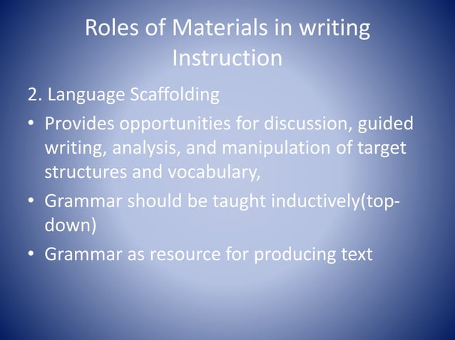 Materials for developing writing skills | PPTX