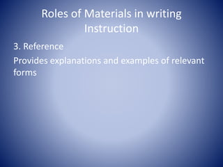 Materials for developing writing skills | PPTX