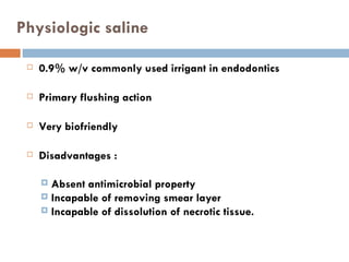 Materials for disinfecting the pulp space | PPT