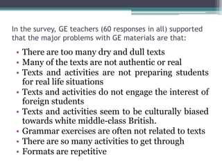 Materials for general english | PPTX