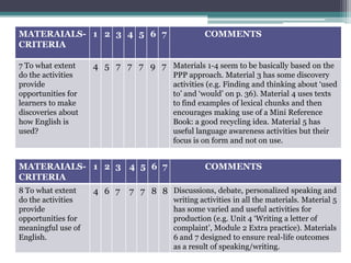 Materials for general english | PPTX