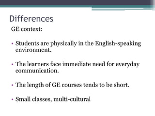Materials for General English | PPT