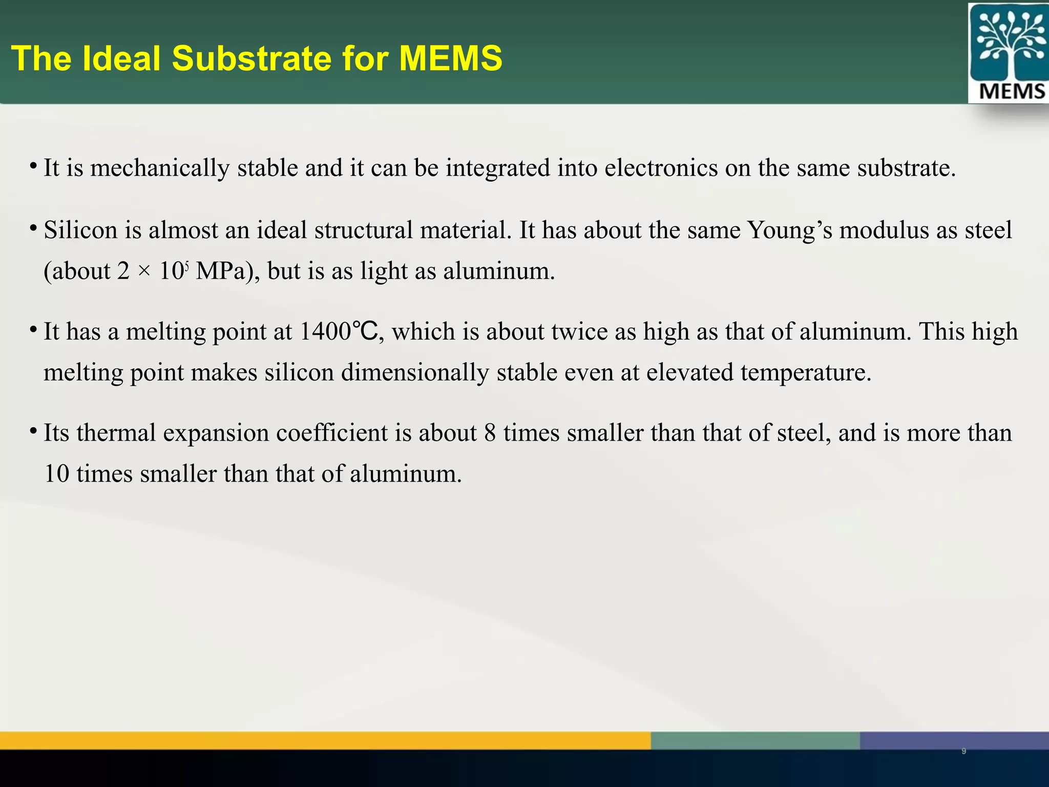 Materials for MEMS | PPT