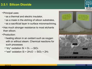 Materials for MEMS | PPT