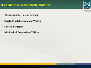 Materials for MEMS | PPT