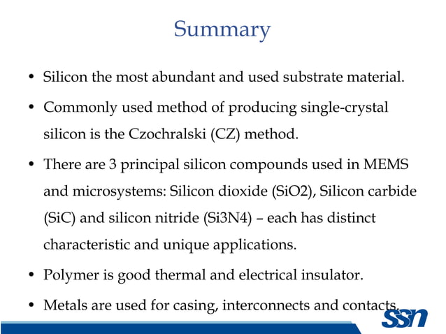 Materials for MEMS.pdf | Chemistry | Science