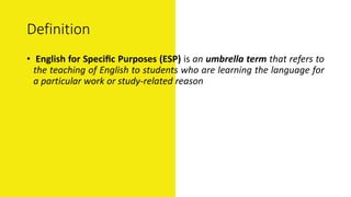 Materials for the specific purpose | PPTX