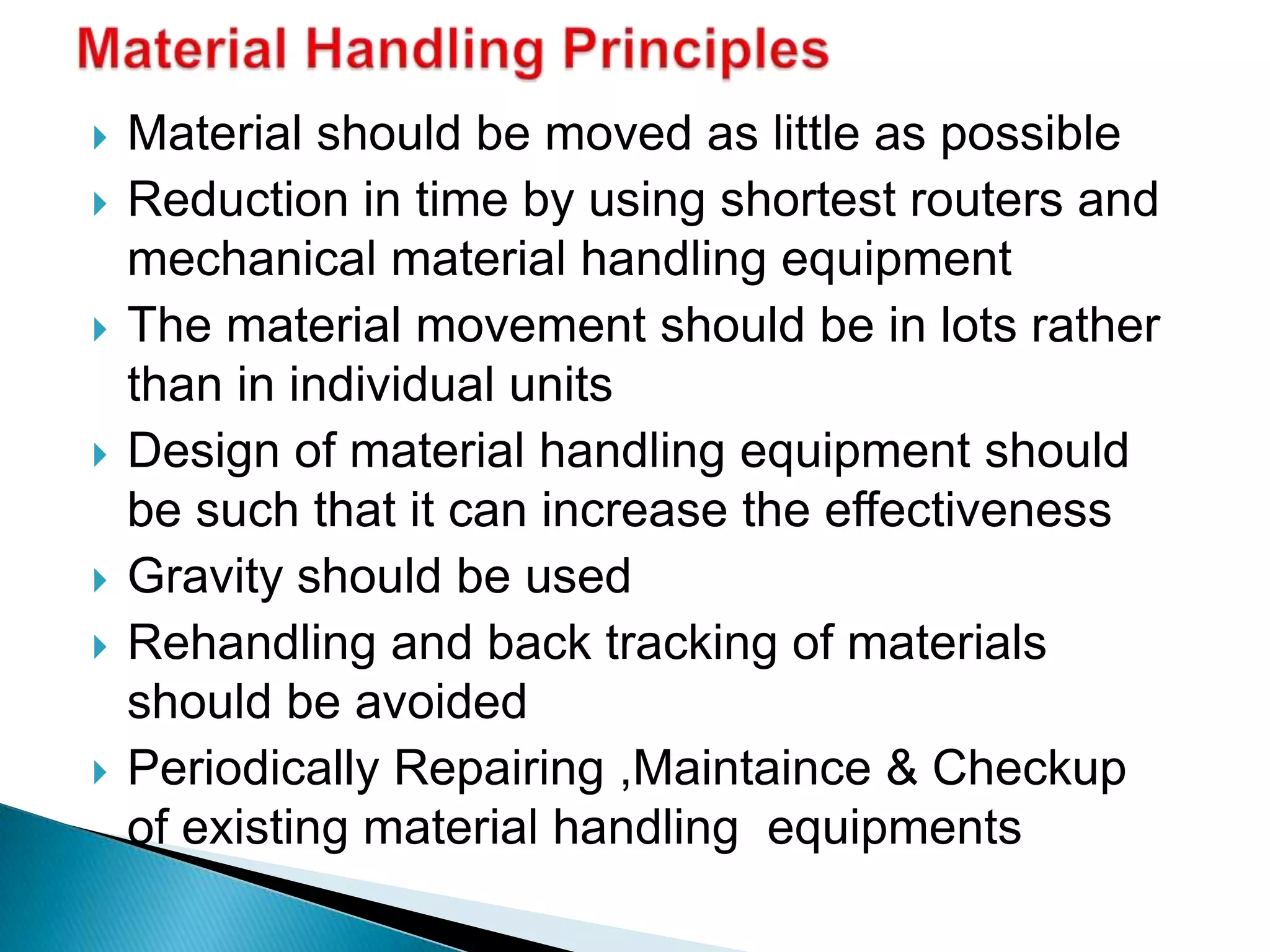 Materials handling | PPTX