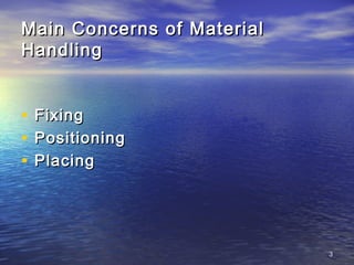 Materials handling | PPT