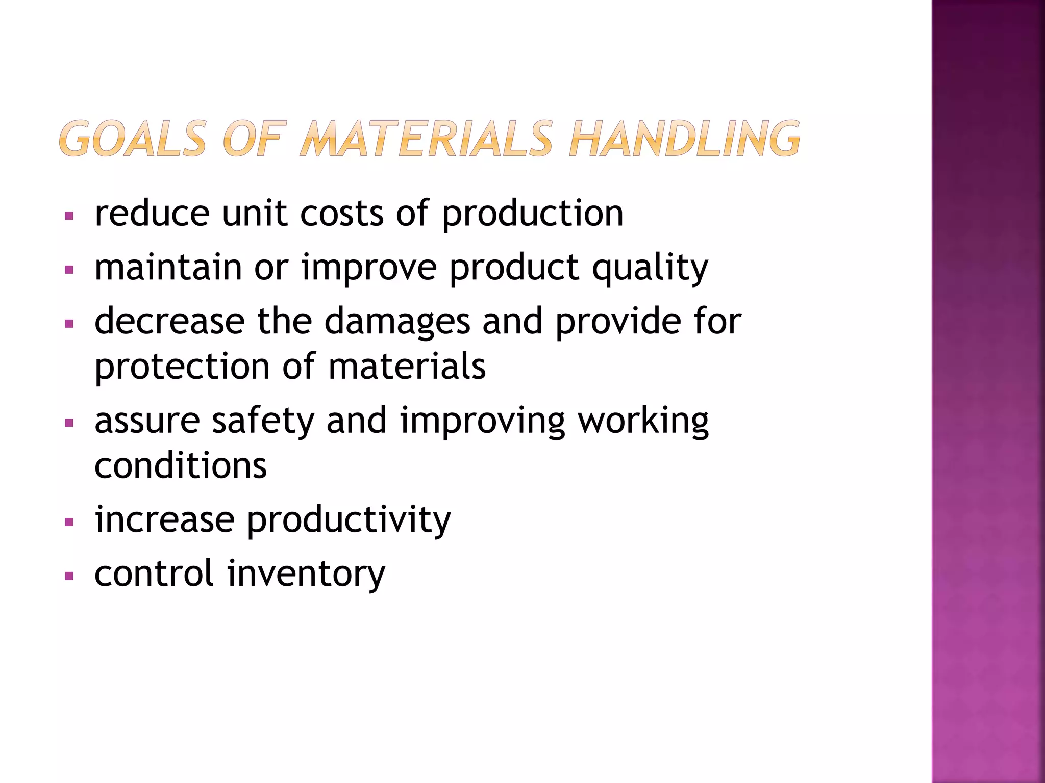 Materials handling and packaging presentation | PPTX