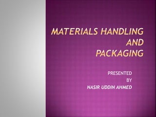 Materials handling and packaging presentation | PPTX