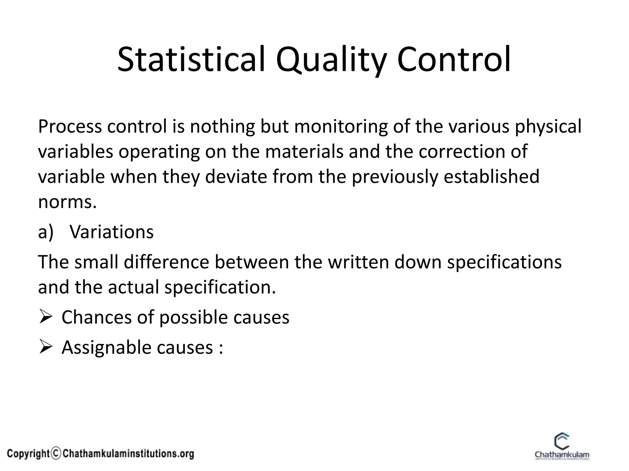 Materials handling and quality assurance ( Operations Management ) | PPTX