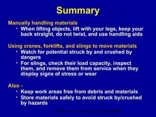 Materials handling, storage مناولة المواد والتخزين | PPT