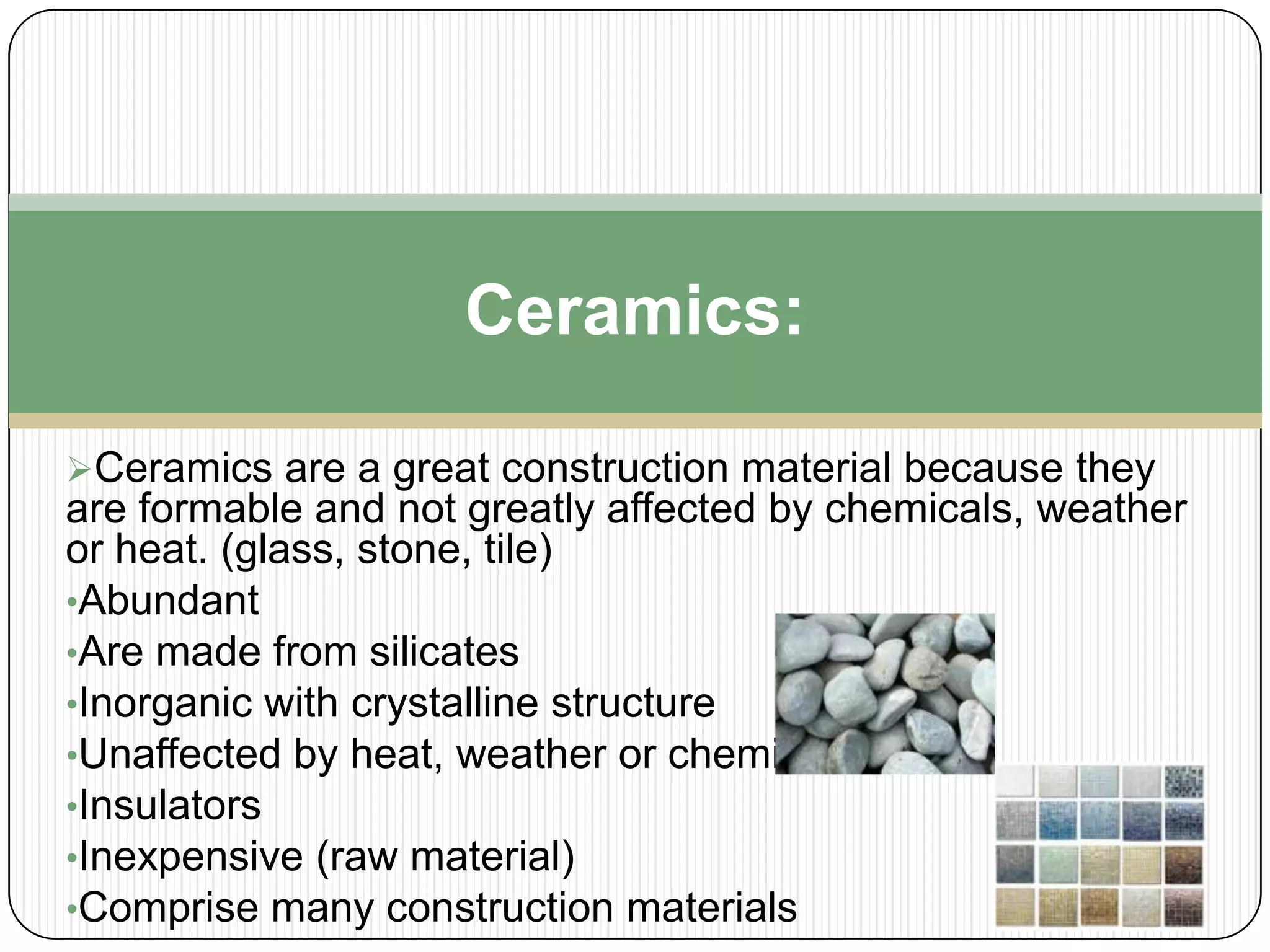 Materials in construction | PPTX