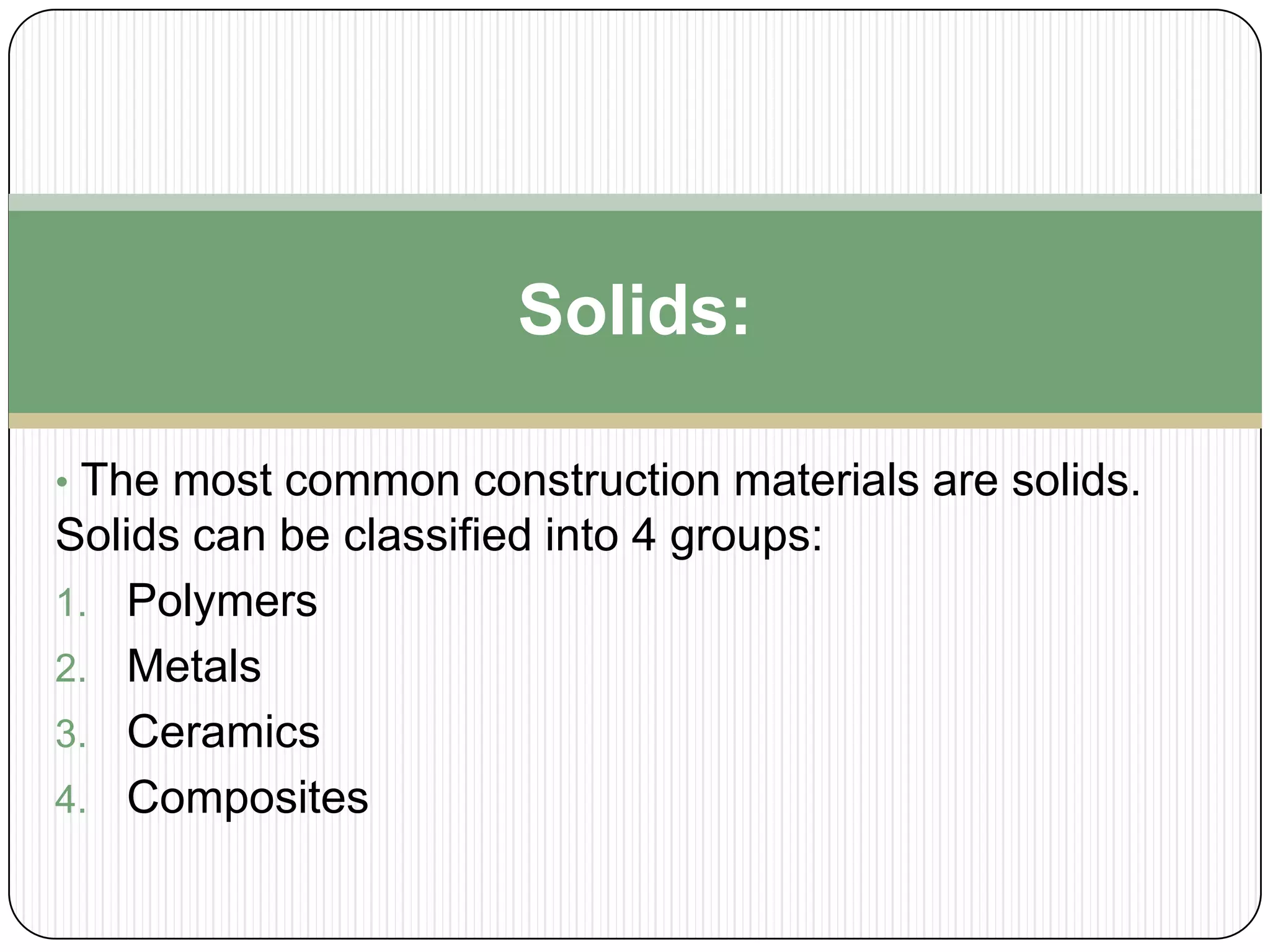Materials in construction | PPTX