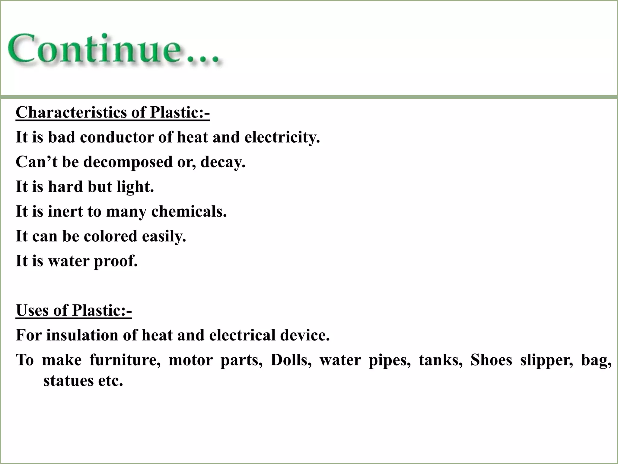 Materials used in daily life Chapter Science SEE Nepal | PPT