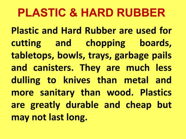 Materials in Kitchen Utensils.pptx | Cooking | Food & Drink