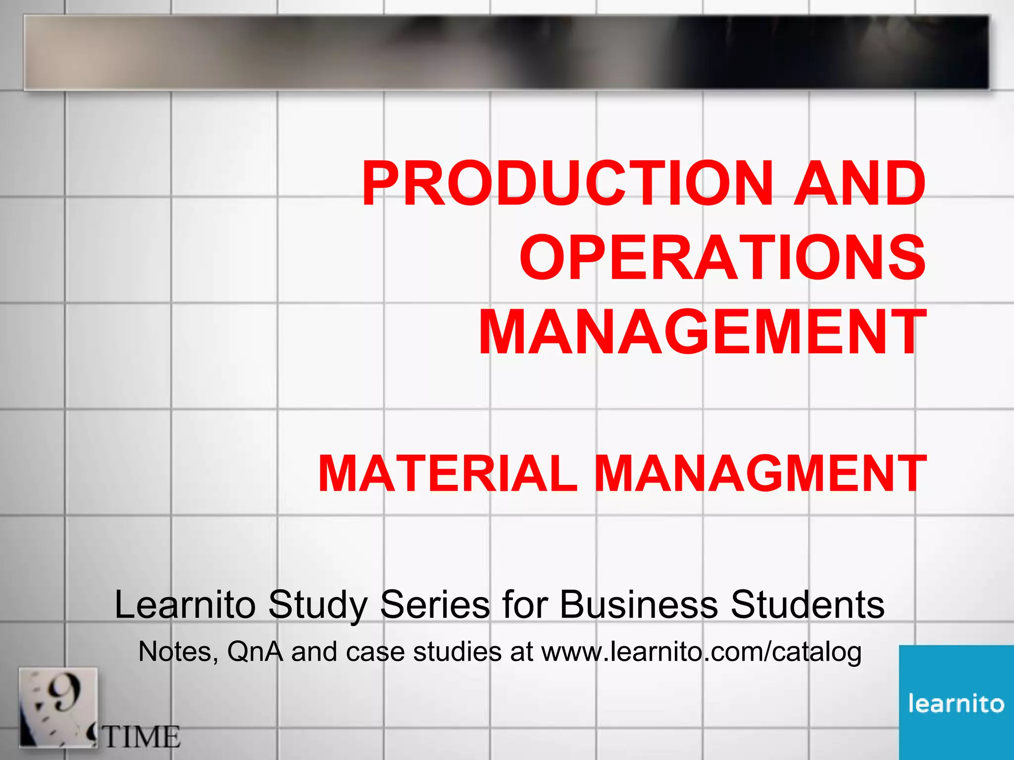 Materials management | PPTX
