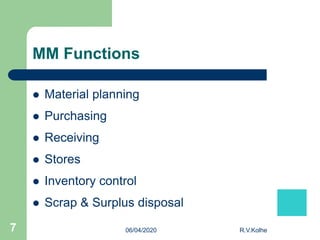 Materials Management in Civil Engineering | PDF