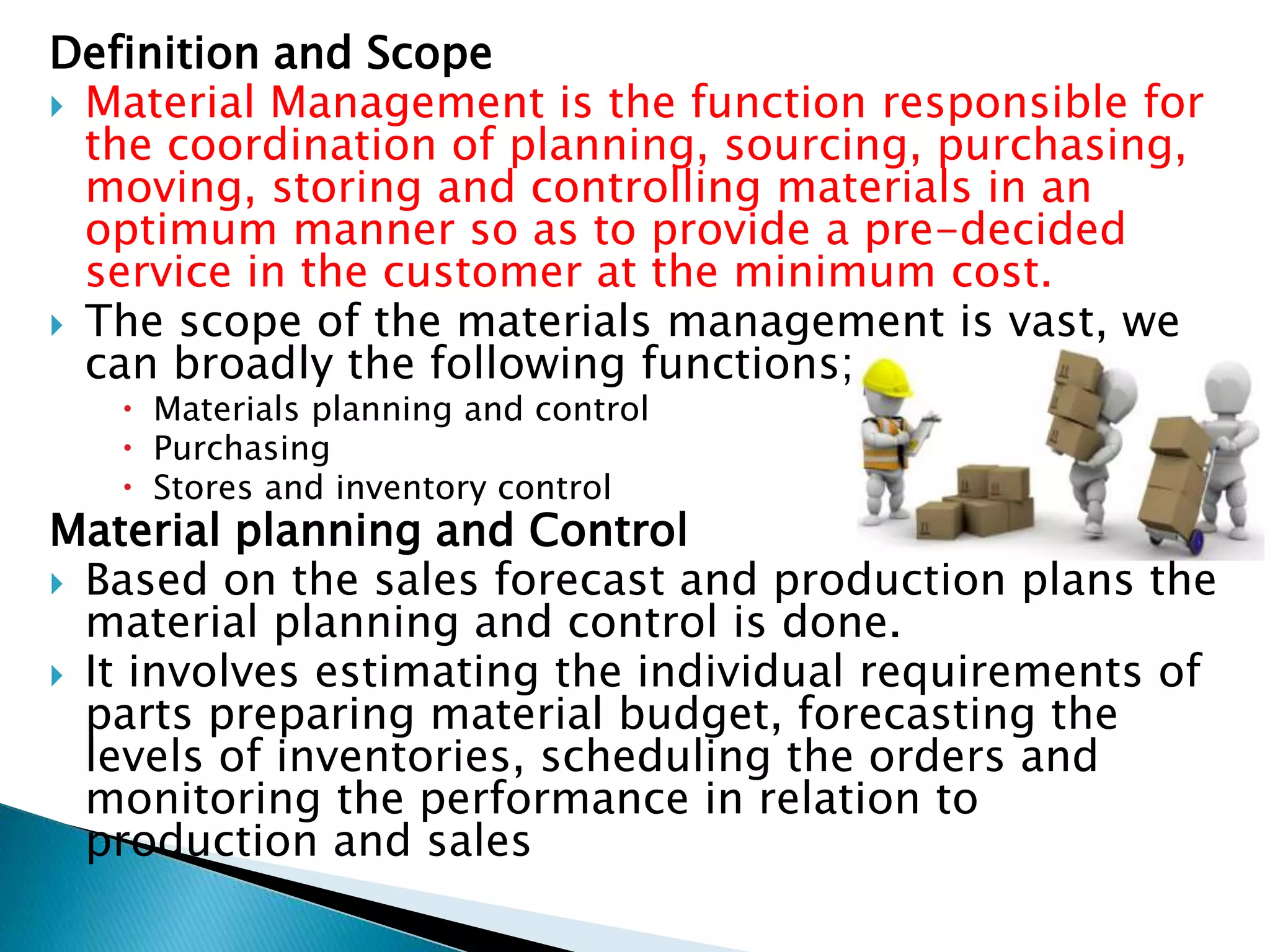 Materials management | PPT