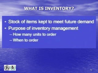Materials Management Introduction to Inventory.ppt
