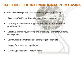 Materials management International buying | PPTX