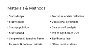 Materials and Methods | PPTX