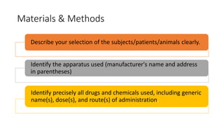 Materials and Methods | PPT