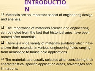 Materials new lecture notes on material science | PPTX