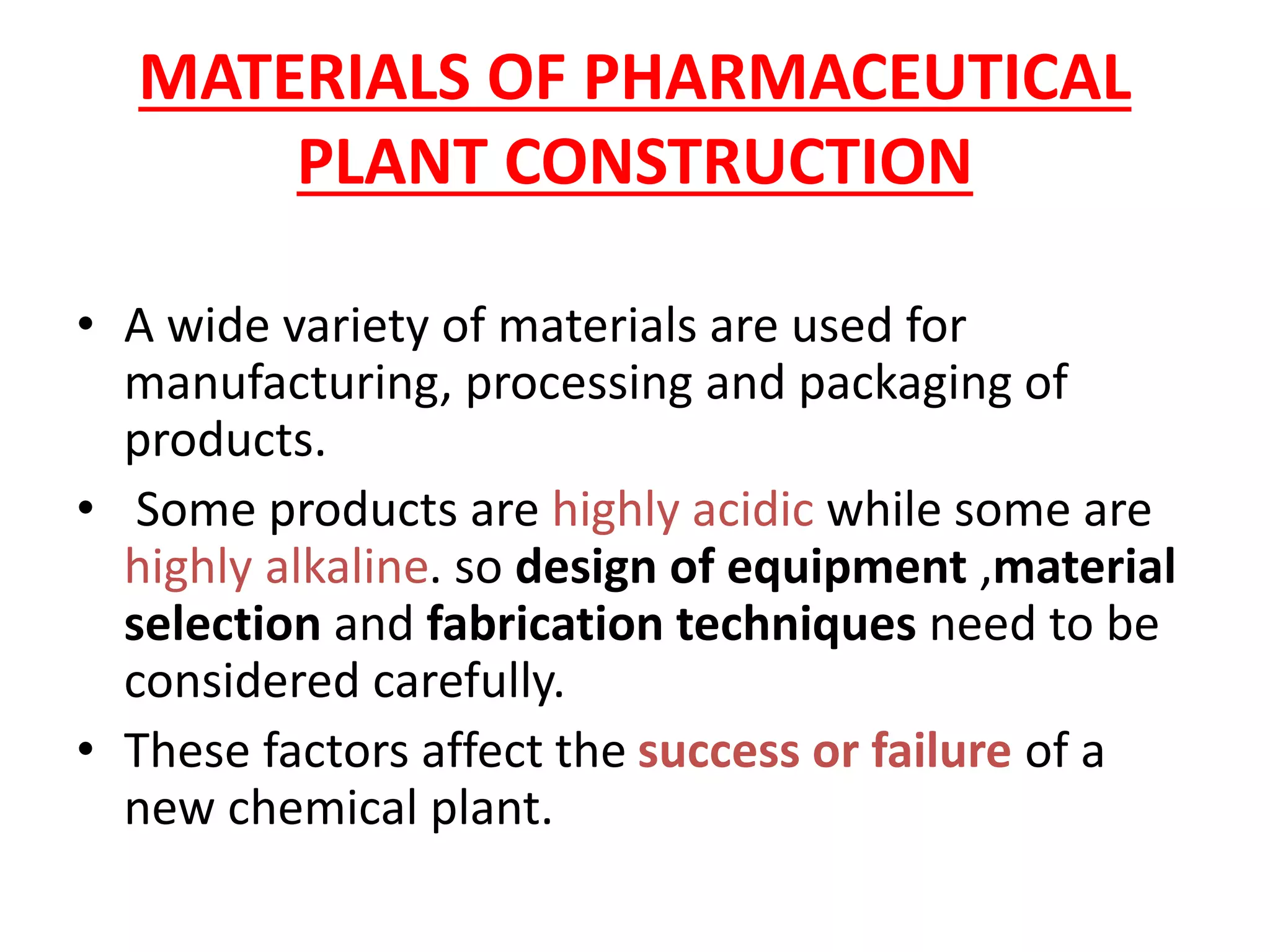 Materials of pharmaceutical plant construction.pptx