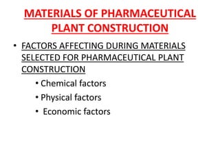 Materials of pharmaceutical plant construction.pptx