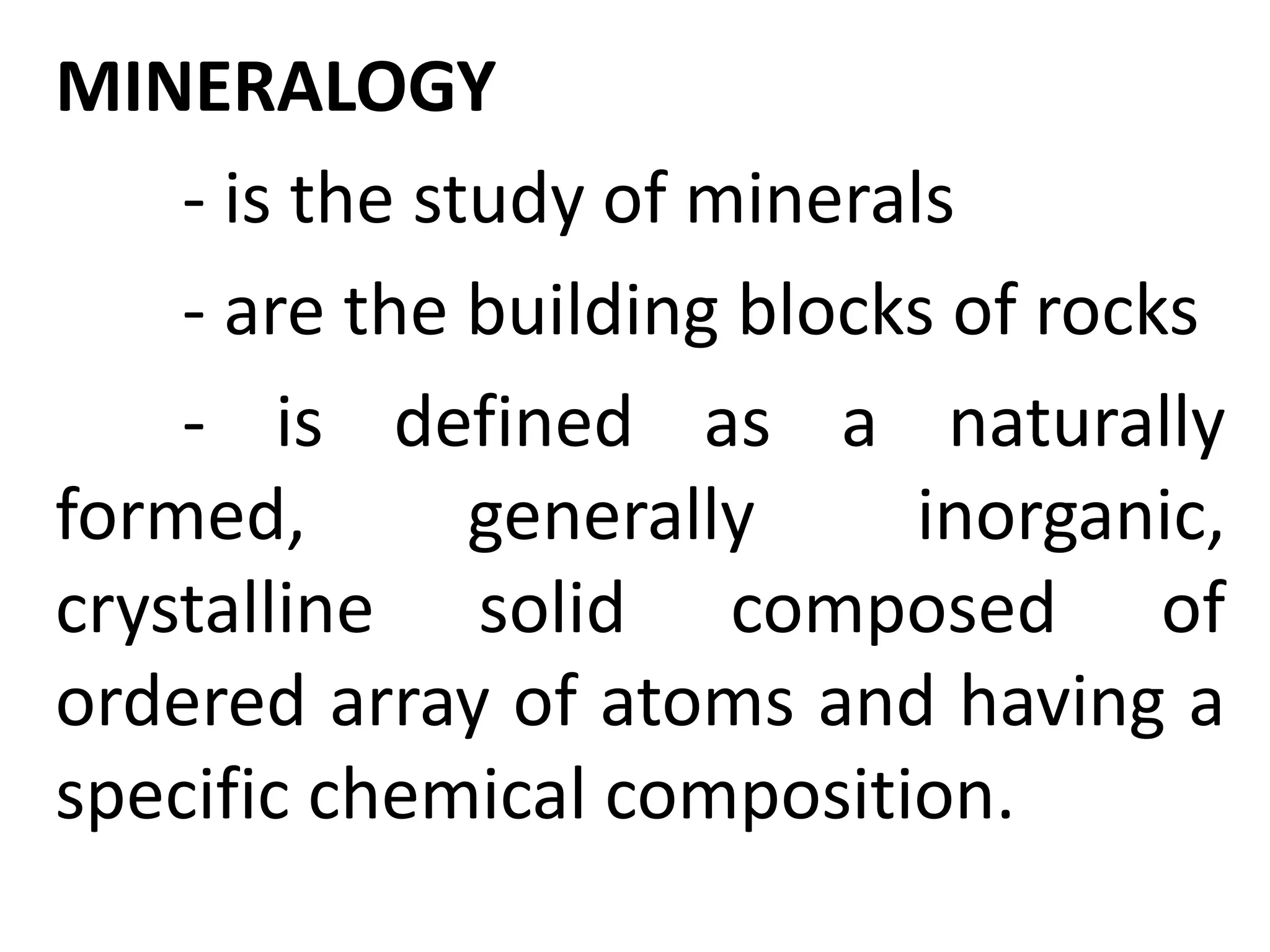 Materials of the Earth | PPTX