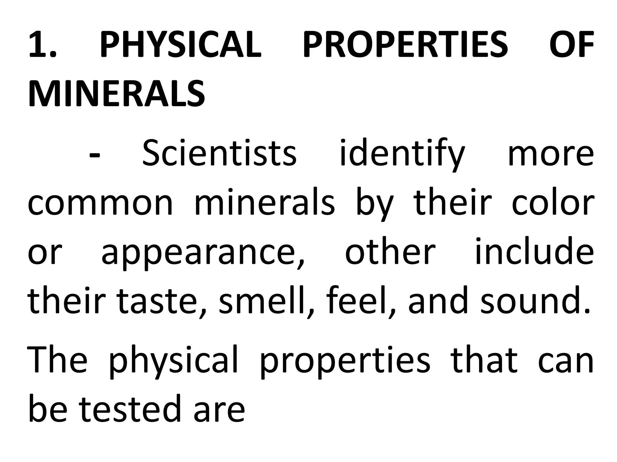 Materials of the Earth | PPTX | Chemistry | Science