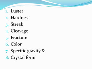 Materials of the earth | PPTX