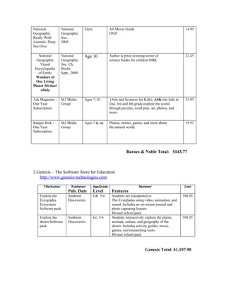 Materials order | DOC
