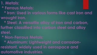 MATERIALS TYPES AND SOME INFORMATION PPT.pptx