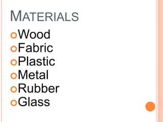 Materials presentation | PPTX