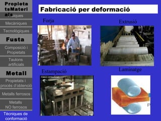 Materials propietats fusta-metall | PPT