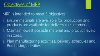 Materials requirement planning | PPTX