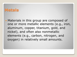 Materials science and Engineering-Introduction | PPTX