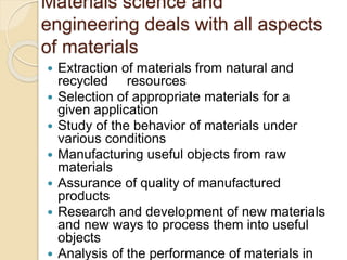 Materials science & engineering | PPT