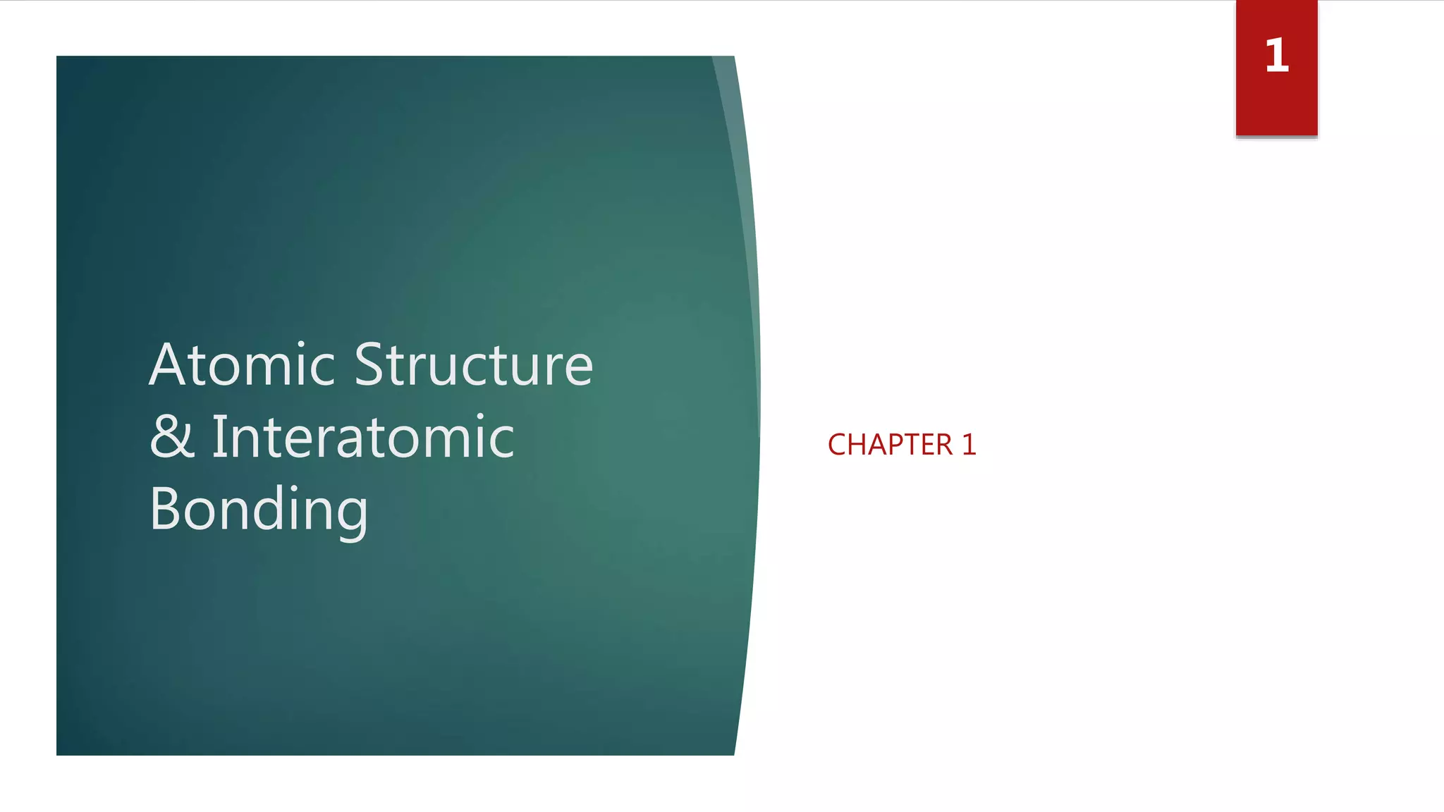 Materials Science and Engineering 1 | PPTX