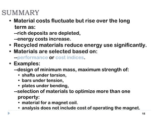 Materials selection and design consideration | PPT